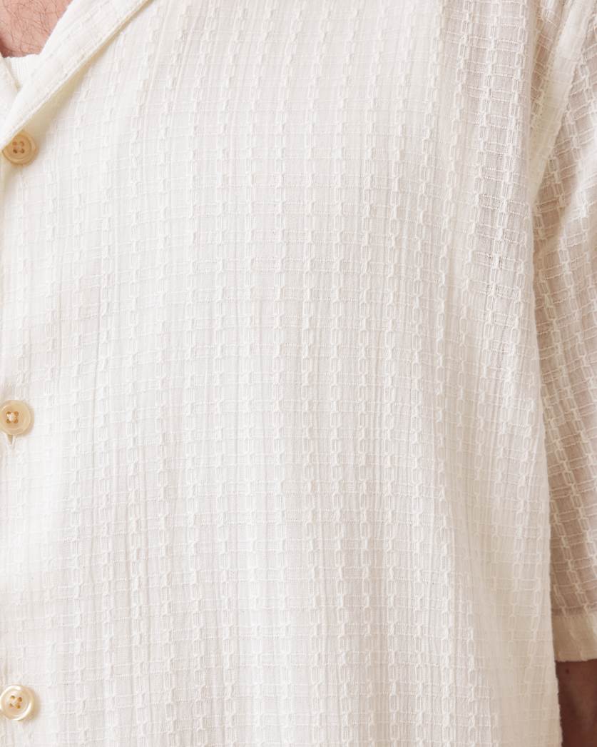 Shaw Short Sleeve Shirt White | ALLSAINTS